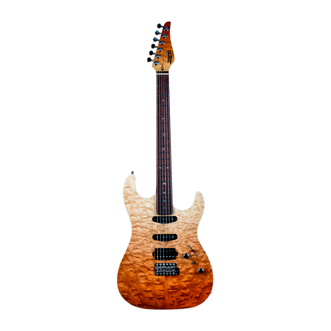 Guitarra Eléctrica Stratocaster JET Color FIREBURST FLAME JS-45 ELITE ...
