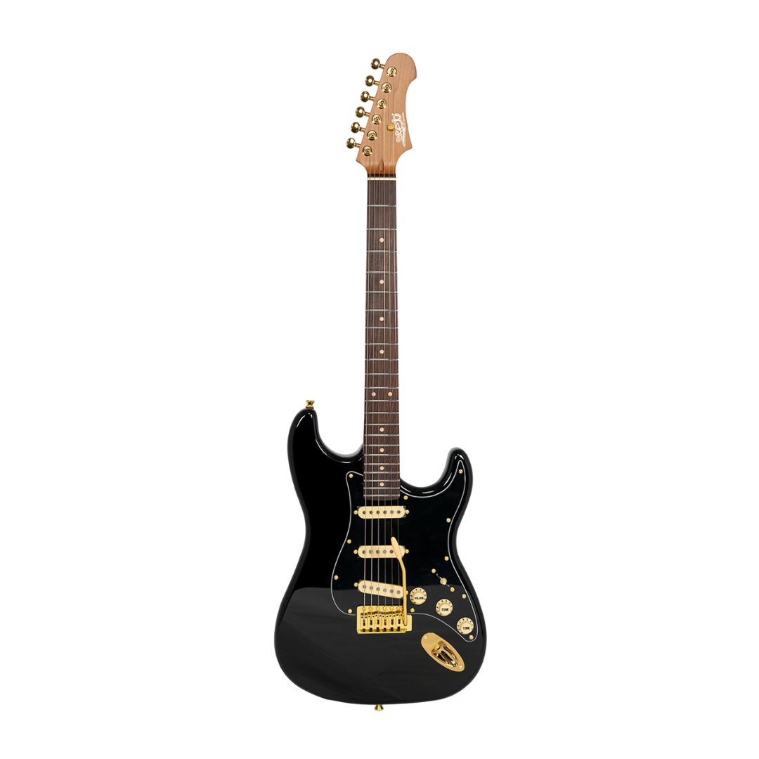 Guitarra Eléctrica Stratocaster JET Color NEGRO JS-380 – Fonika